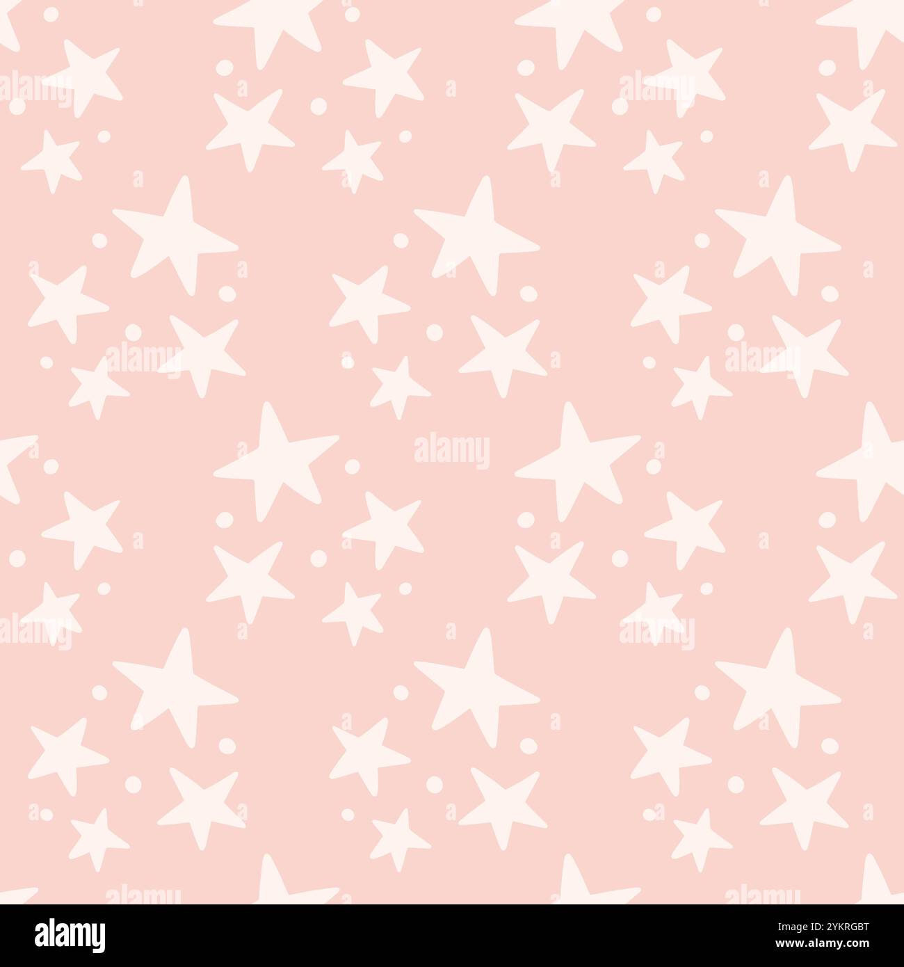 Scrapbook Stars Seamless Pattern Cute Background Stock Vector Image ...