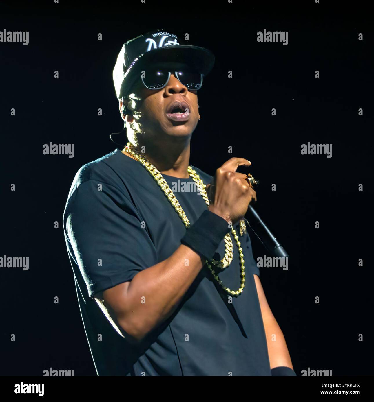 Jay-Z and Kane West performing in the Gelredome - in the Watch Throne ...