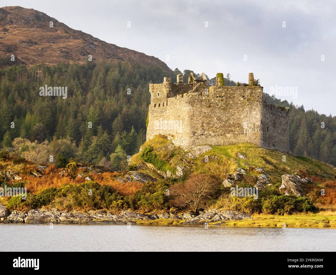 Castle Tioram on Loch Moidart, Ardnamurchan, Scotland, UK Stock Photo ...