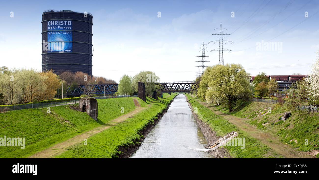 Gasometer Oberhausen. Christo installation, exhibition "Big Air Package ...