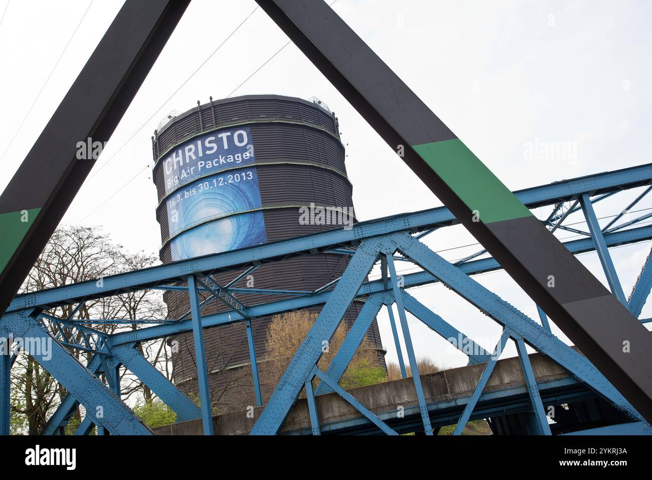 Gasometer Oberhausen. Christo installation, exhibition "Big Air Package ...
