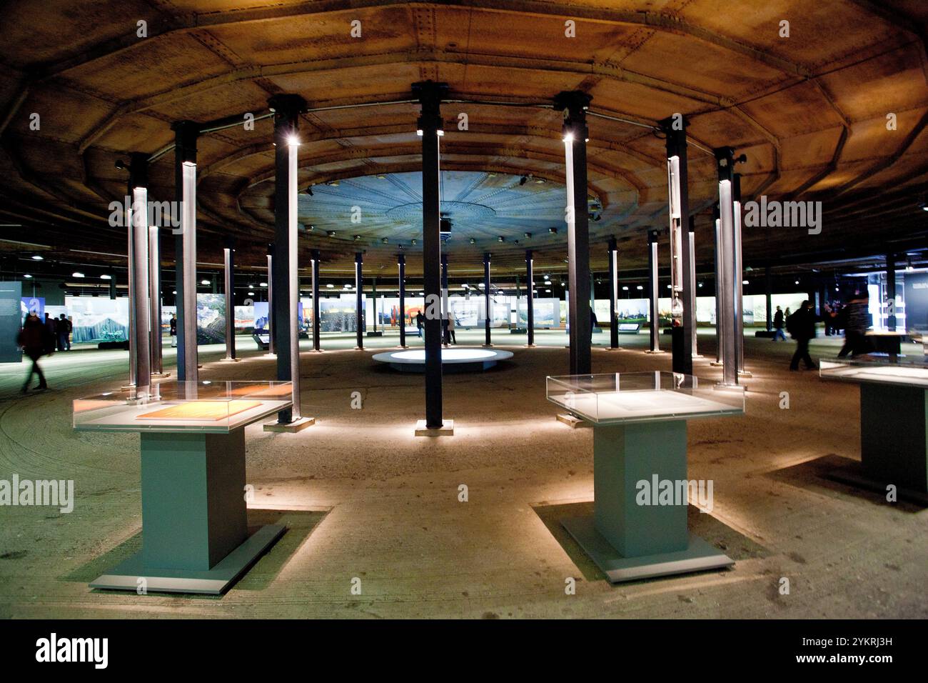 Gasometer Oberhausen. Christo installation, exhibition "Big Air Package ...