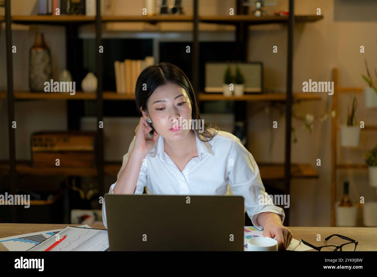 Late work night fatigue lazy hi-res stock photography and images - Alamy