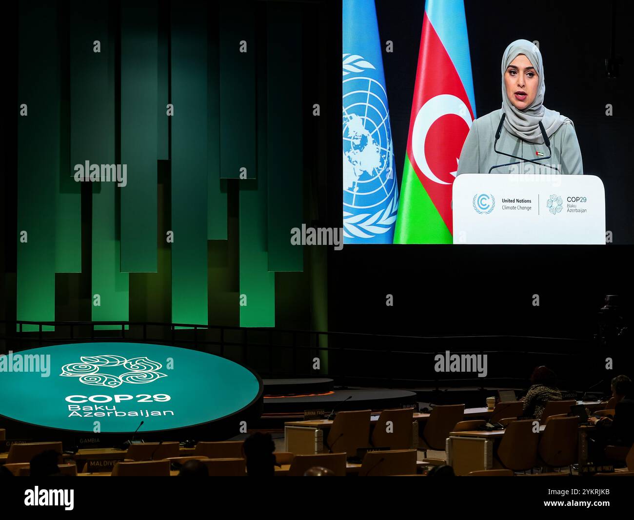 Baku, Azerbaijan, November 19, 2024. Amna bint Abdullah Al Dahak ...