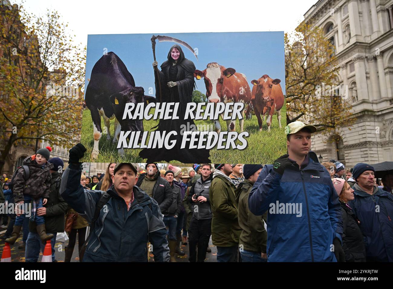 Westminster London, UK. 19th Nov, 2024. Farm owners and people in the ...