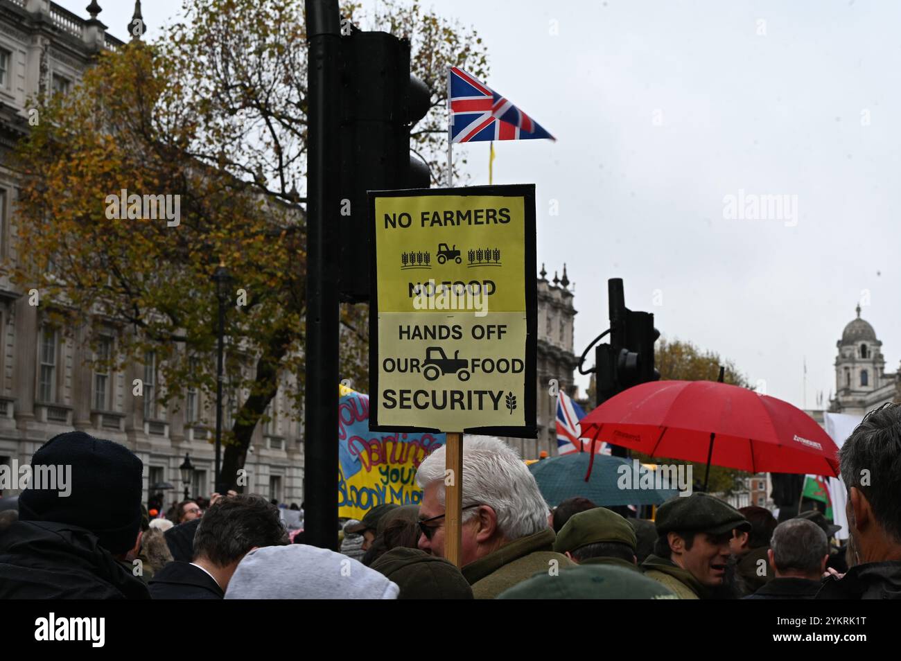 LONDON, UK. 19th Nov, 2024. Inheritance tax is being protested by ...