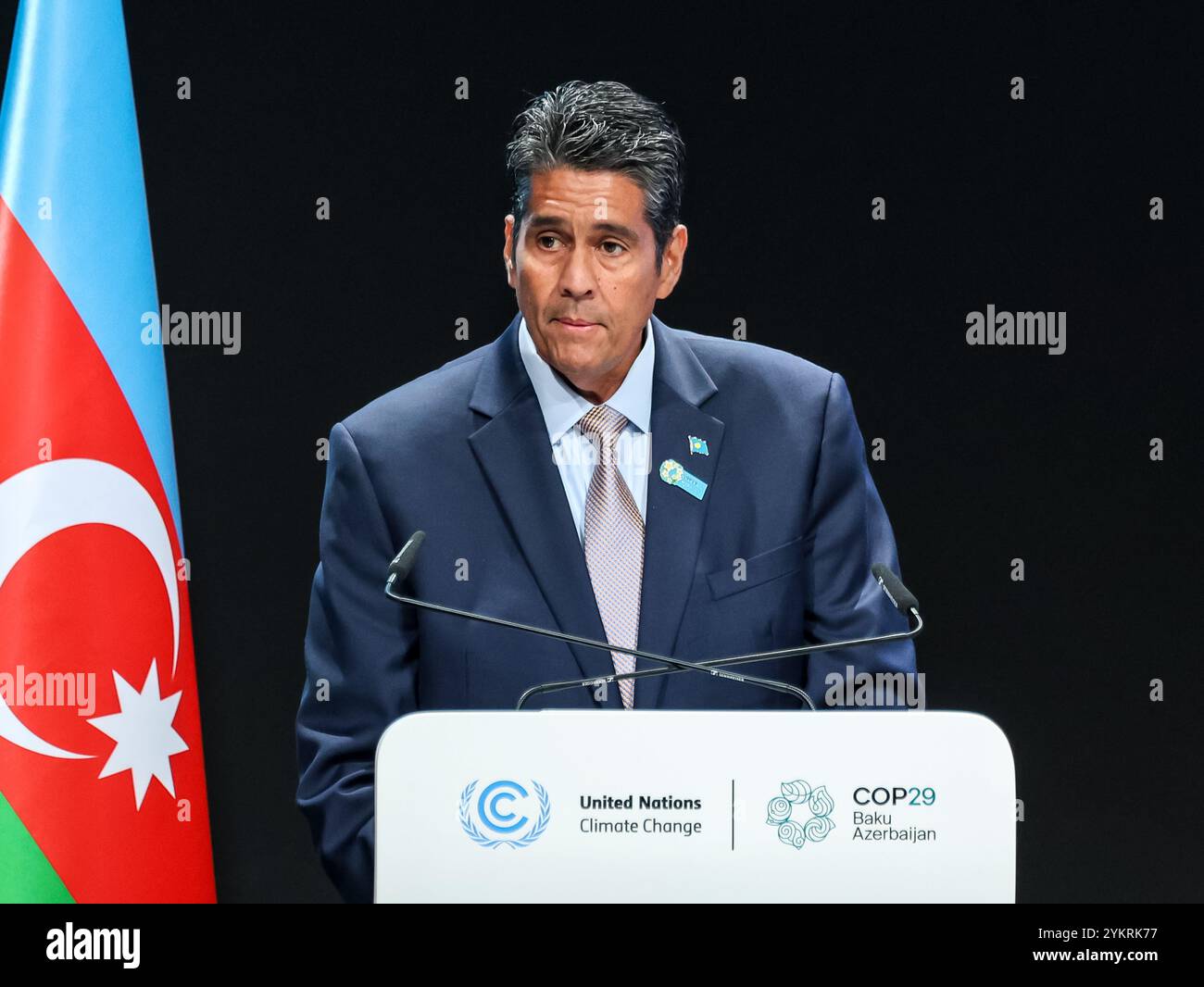 Baku, Azerbaijan, November 19, 2024. Surangel Samuel Whipps, Jr ...