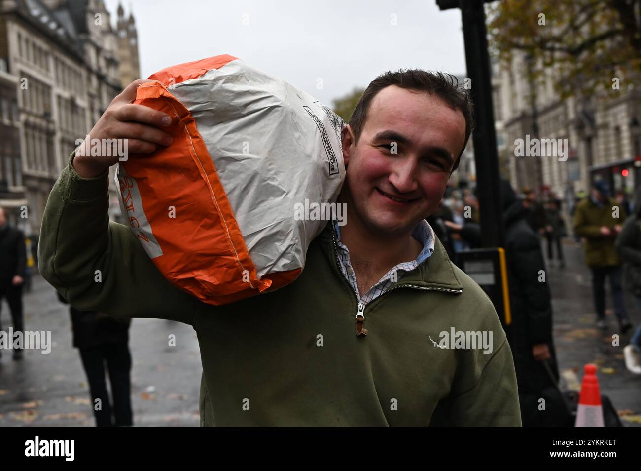 LONDON, UK. 19th Nov, 2024. Inheritance tax is being protested by ...