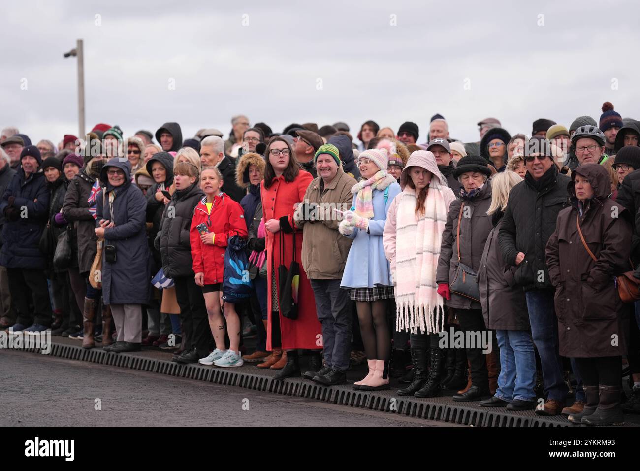 People at the official opening by the Princess Royal of the Gull Wing ...