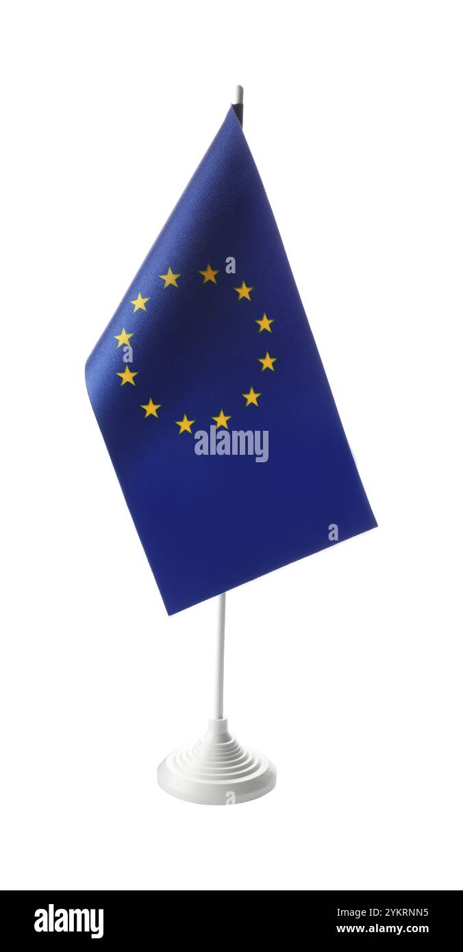 Flag of European Union isolated on white Stock Photo - Alamy