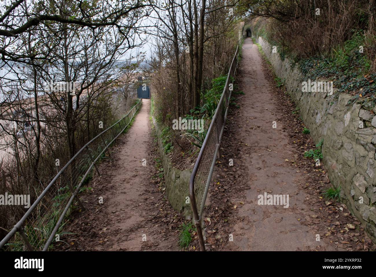 Switchback on the South West Coast Path at Orcombe, Exmouth, Devon ...