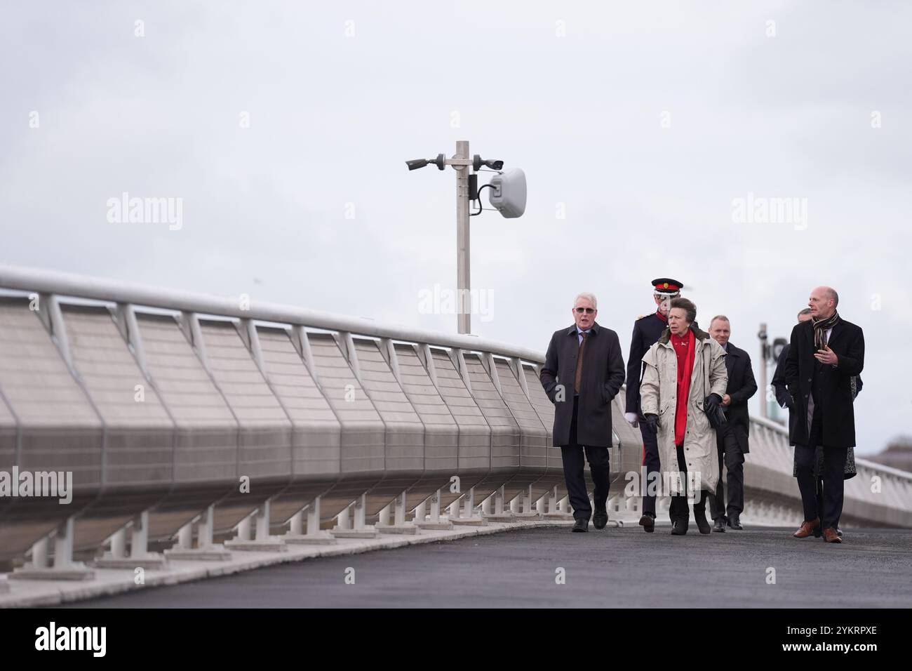 The Princess Royal during the officially opening of the Gull Wing ...