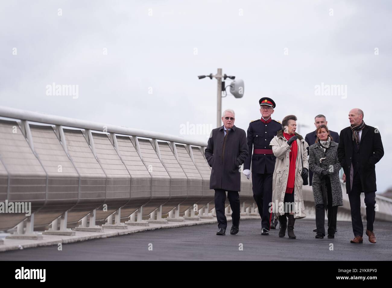 The Princess Royal during the officially opening of the Gull Wing ...