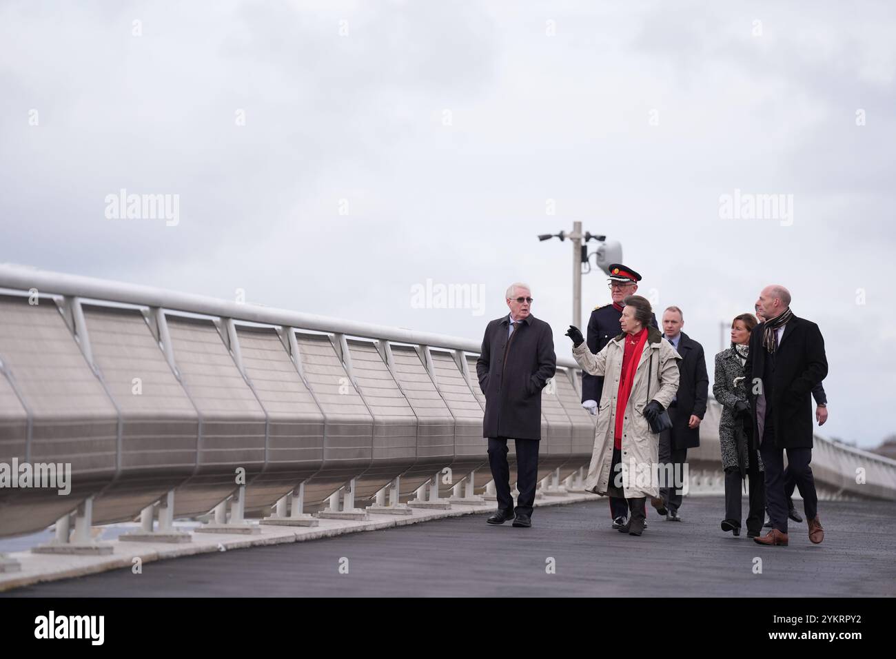 The Princess Royal during the officially opening of the Gull Wing ...