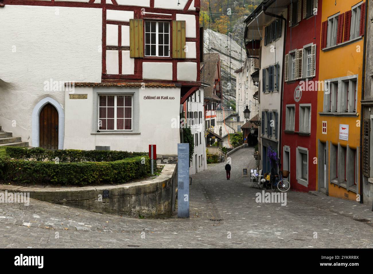 Baden, Switzerland - 4 November 2024: view at the center of Baden on ...