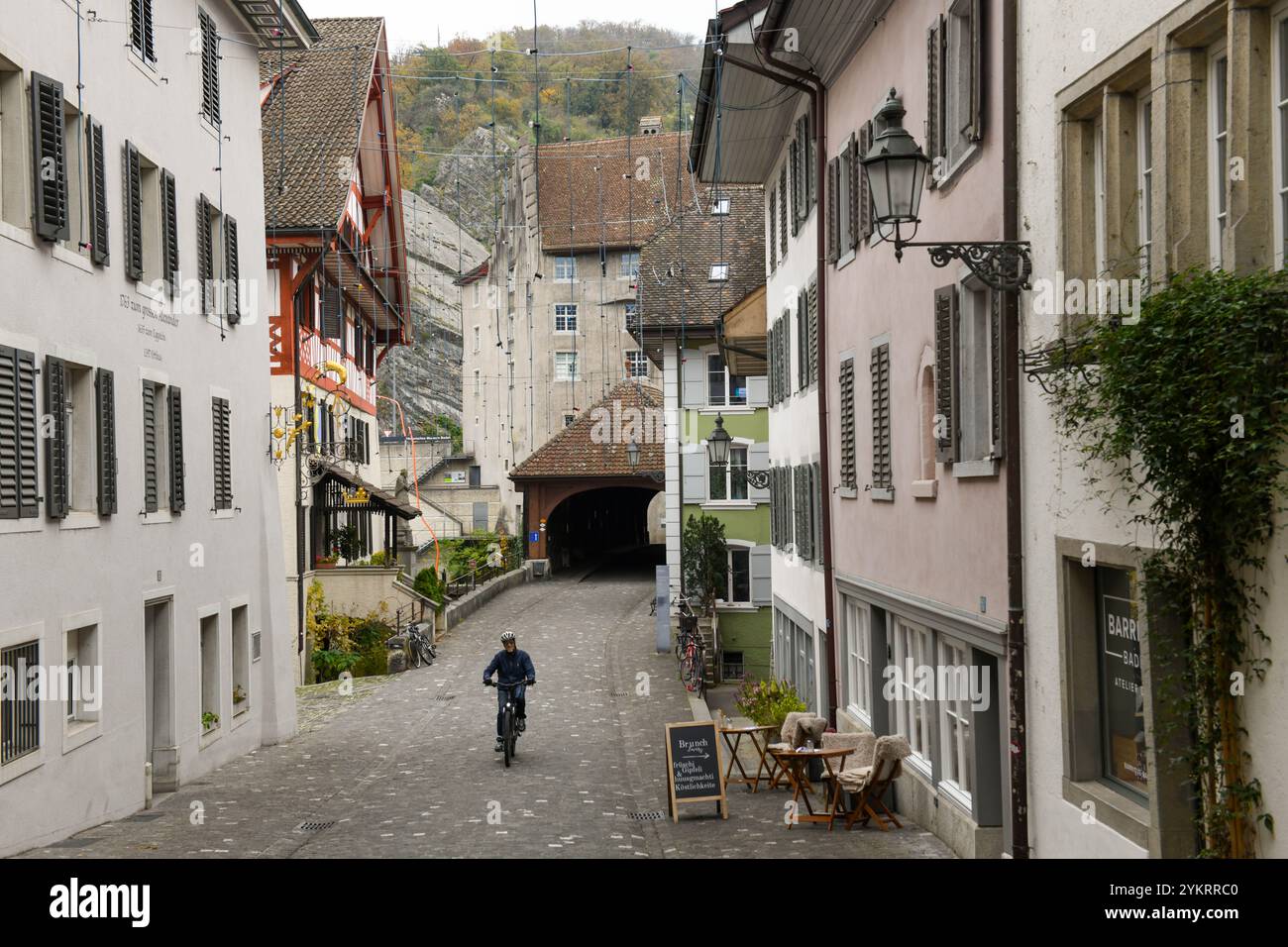 Baden, Switzerland - 4 November 2024: view at the center of Baden on ...
