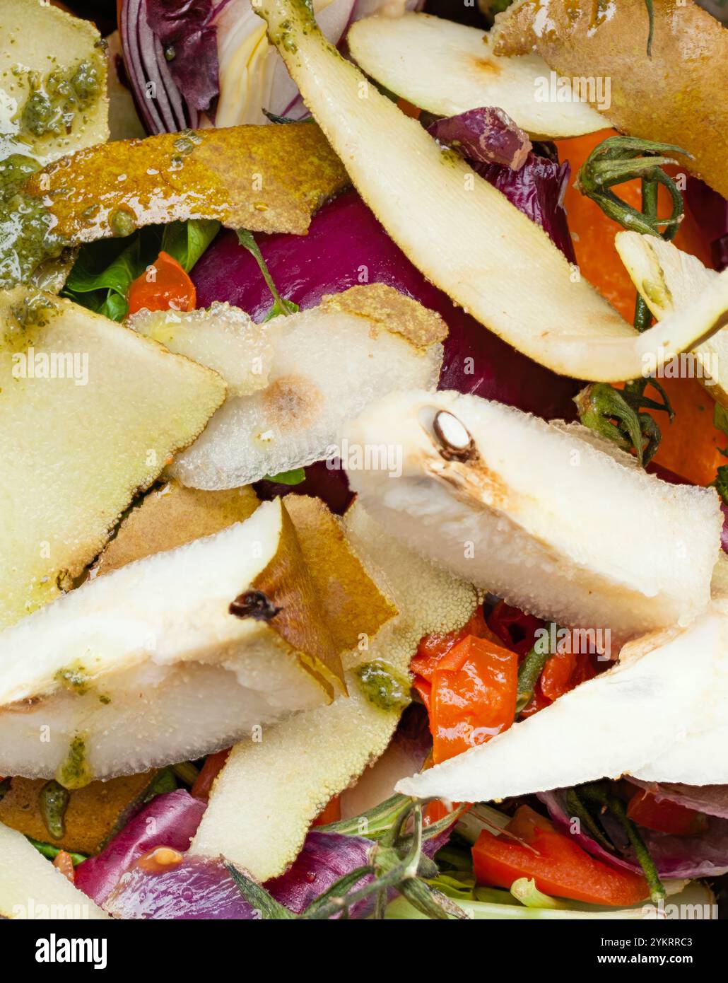 Fruit and vegetable peelings decomposing, creating nutrient rich ...