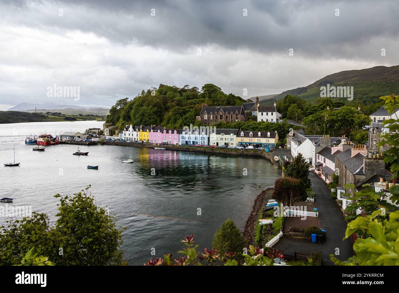 A vibrant view of the iconic colorful houses along the harbor of ...
