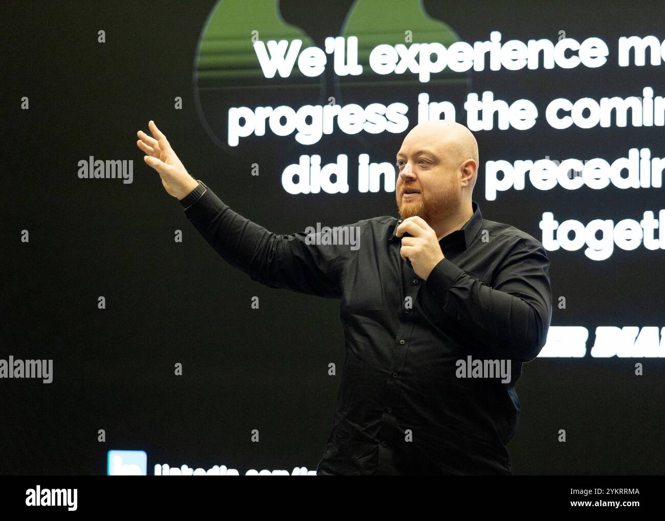 Dan Fitzpatrick, the Ai Educator, giving a talk in Benfleet, Essex ...
