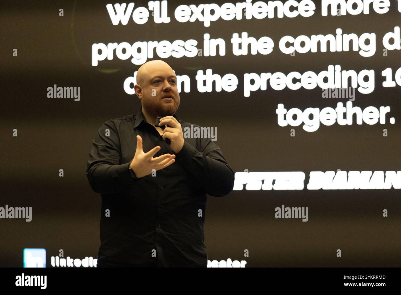 Dan Fitzpatrick, the Ai Educator, giving a talk in Benfleet, Essex ...