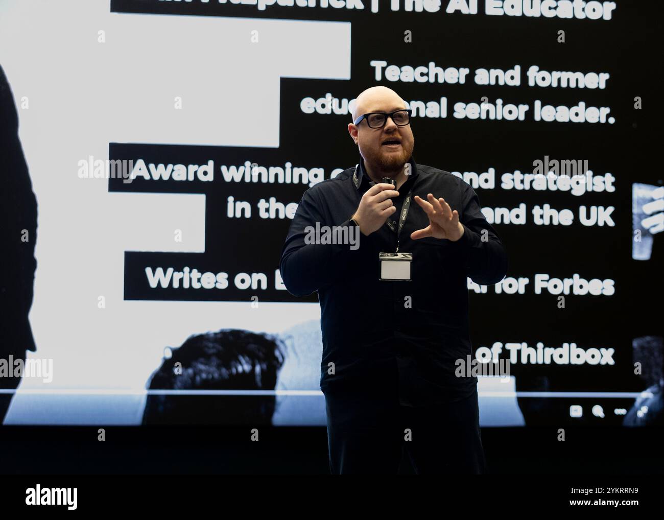 Dan Fitzpatrick, the Ai Educator, giving a talk in Benfleet, Essex ...