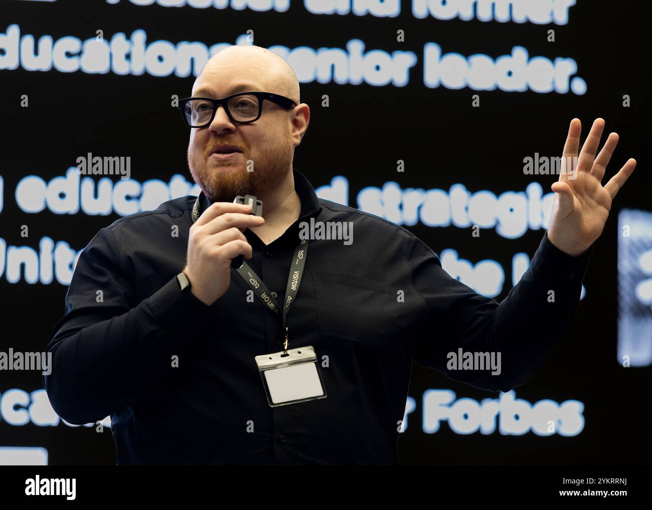 Dan Fitzpatrick, the Ai Educator, giving a talk in Benfleet, Essex ...