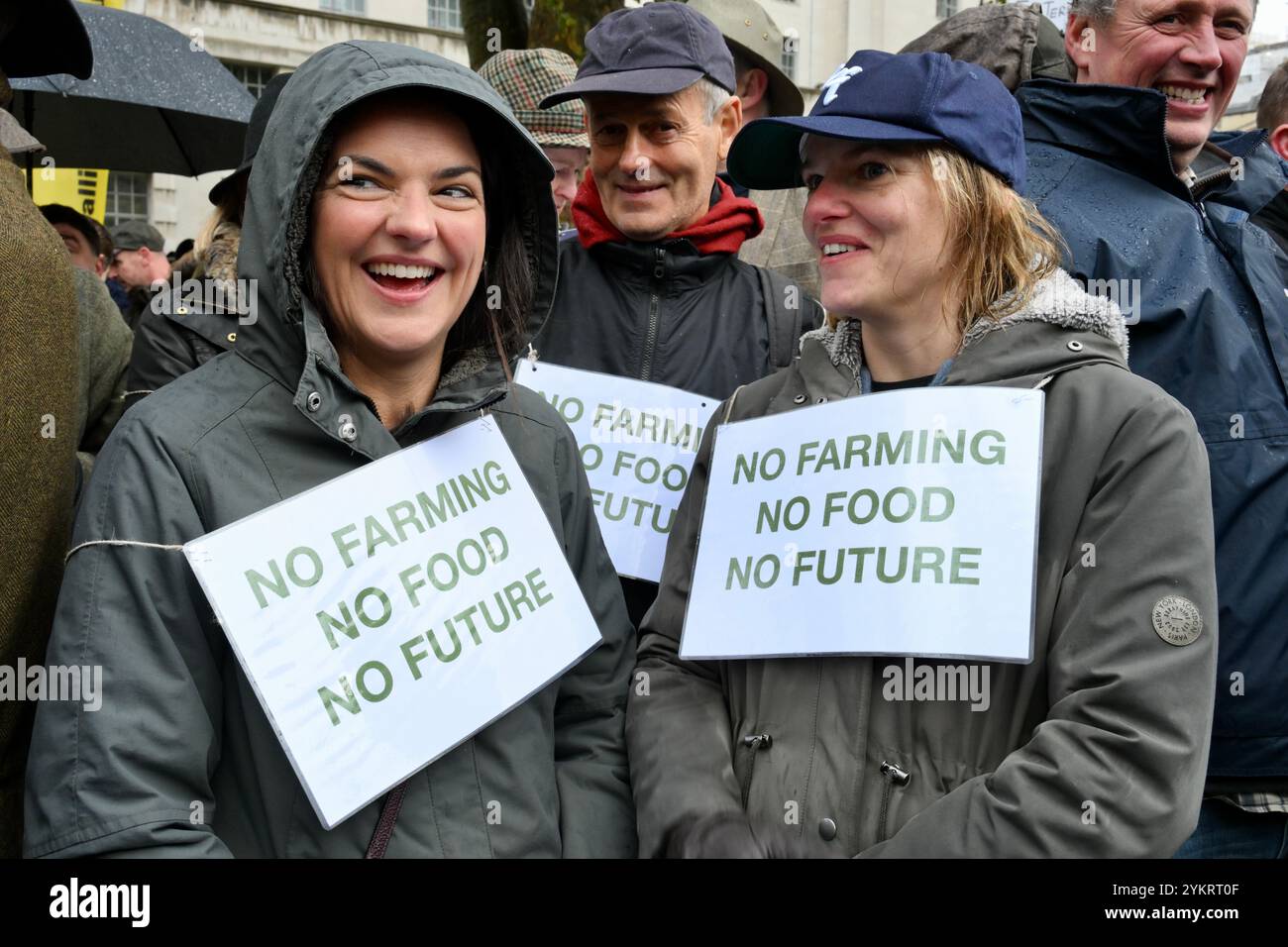 London, UK. Thousands of farmers and their families massed in Whitehall ...