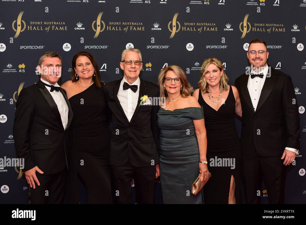 Squash legend Geoff Hunt and his family at the red carpet for the Sport ...