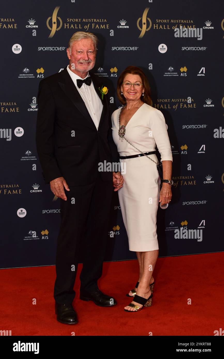 John Bertrand and Rasa Bertrand attend the red carpet at the Sport ...