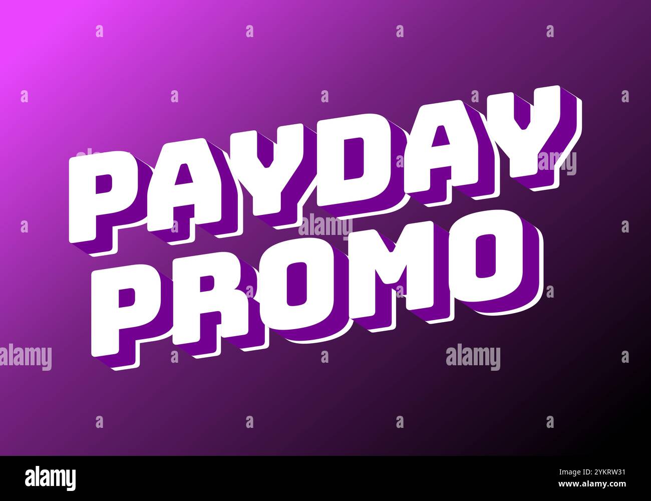 Promo day, text effect design in 3 dimensions style with modern colors ...