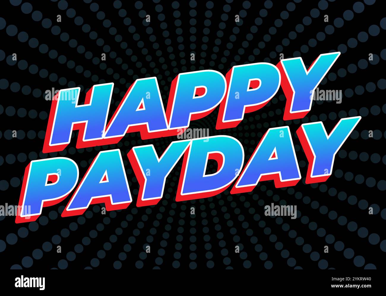 Happy payday text effect design for social media ads. 3D style Stock ...