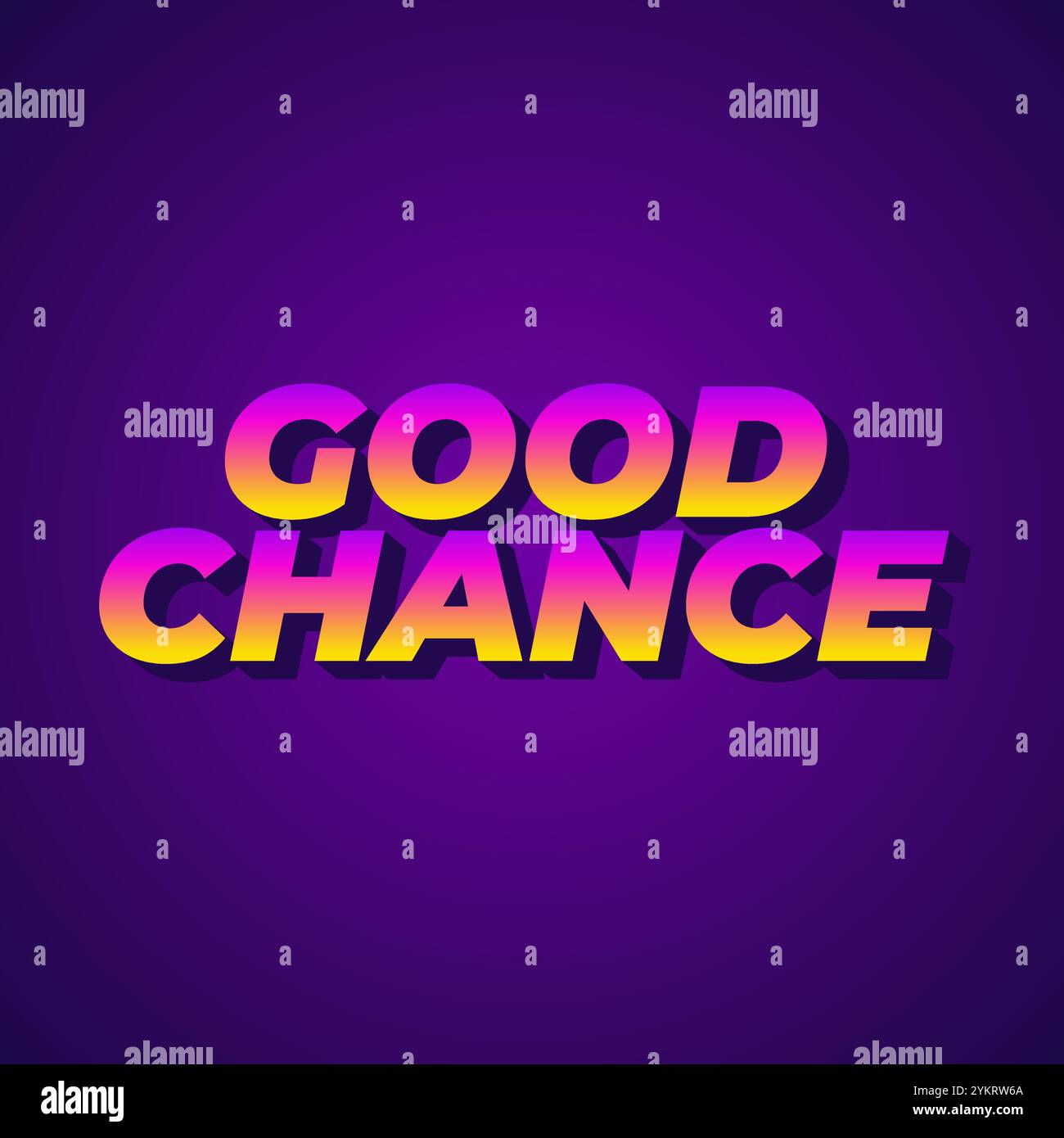 Good chance text effect design for social media ads Stock Vector Image ...