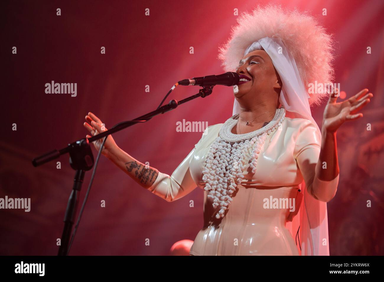 Barcelona, Spain. 2024.11.18. Lady Blackbird singer perform on stage at ...