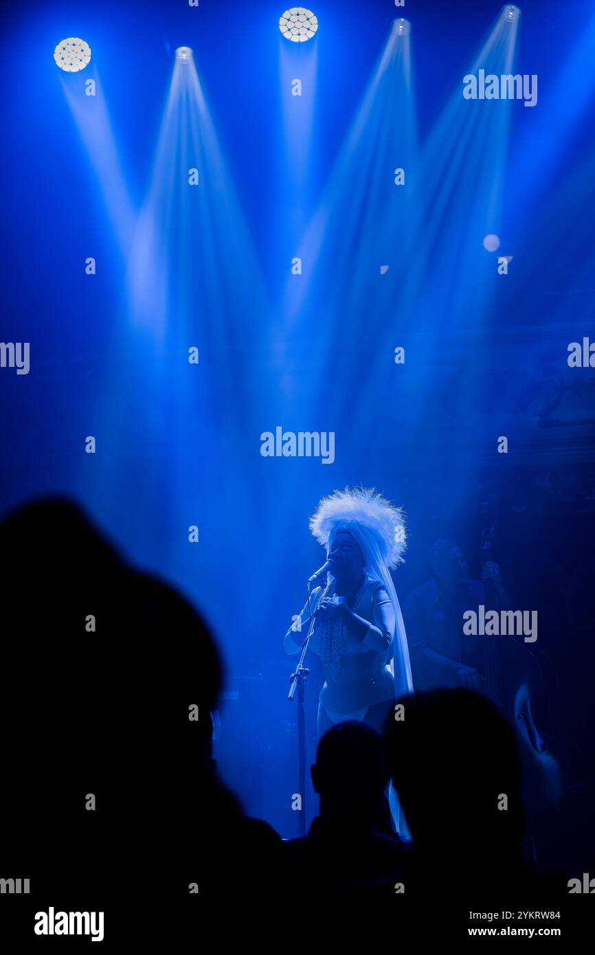 Barcelona, Spain. 2024.11.18. Lady Blackbird singer perform on stage at ...