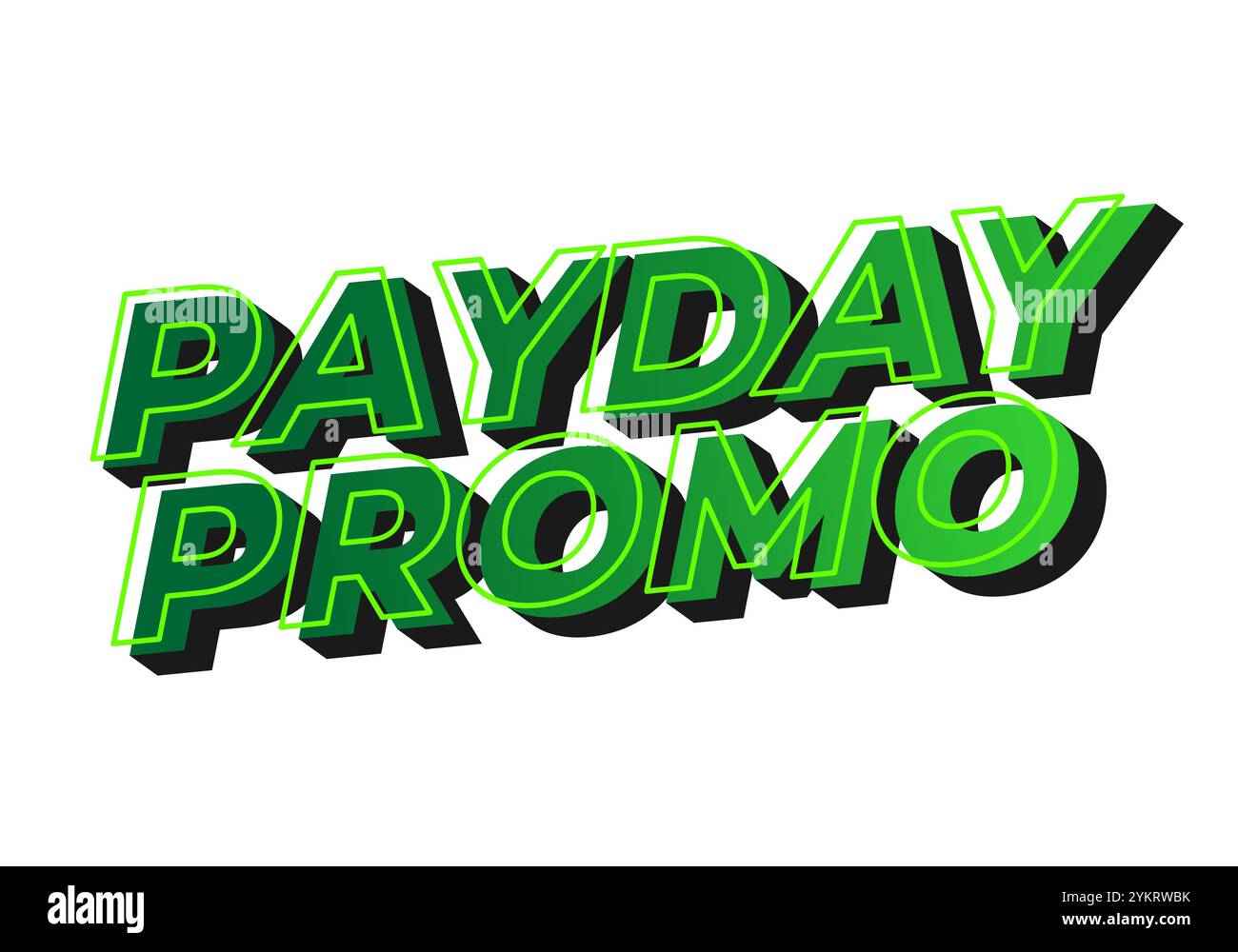 Promo day, text effect design in 3 dimensions style with modern colors ...