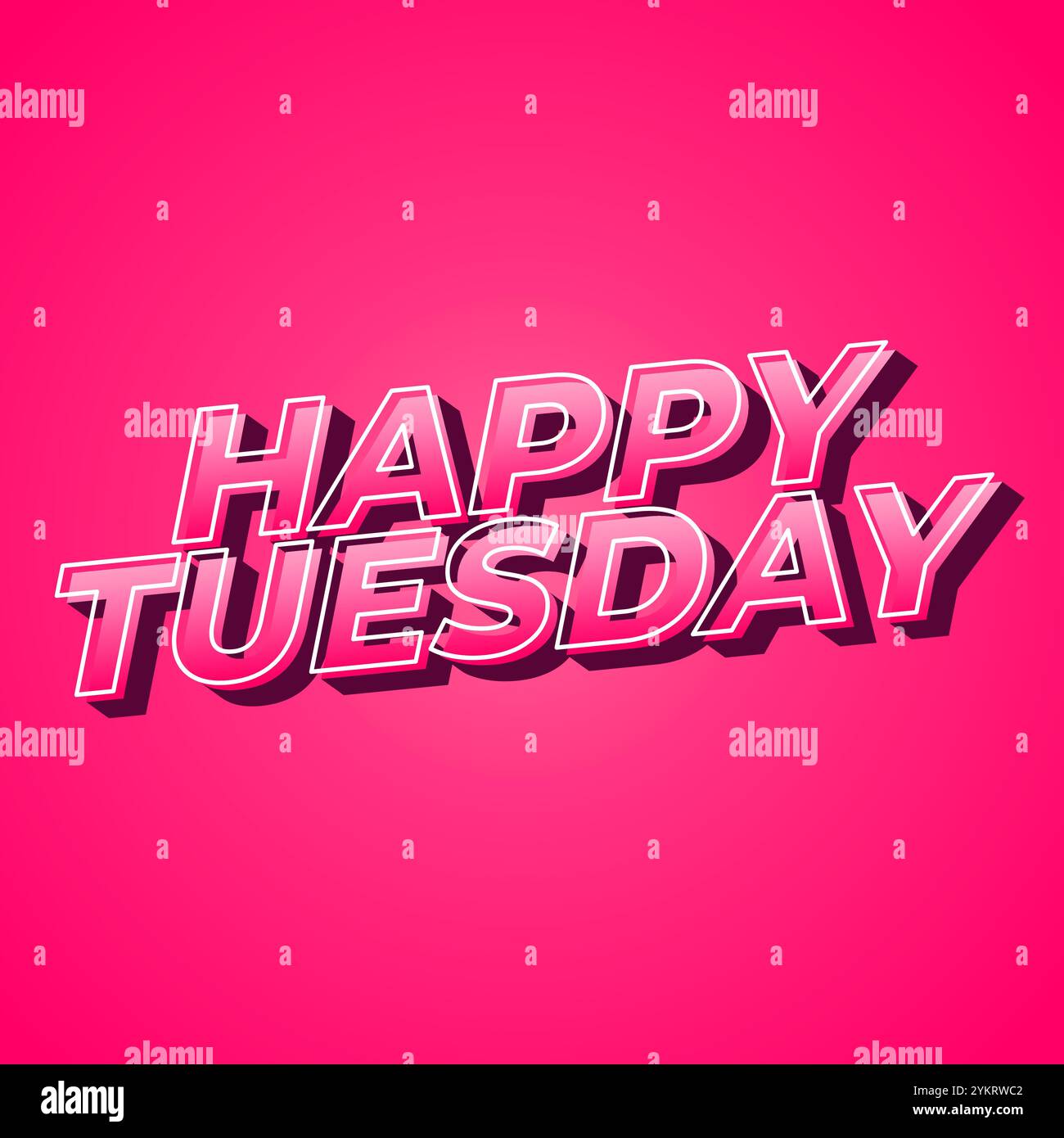 Happy tuesday text effect design with Uppercase letters and 3D style ...