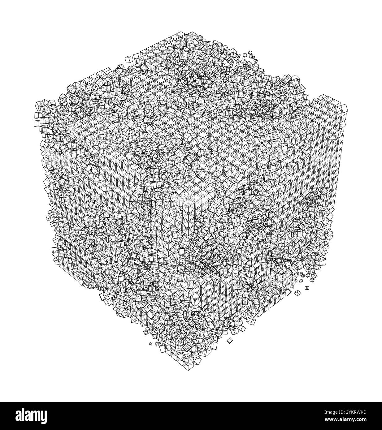 Wireframe Boxes. Sketch style Stock Vector Image & Art - Alamy