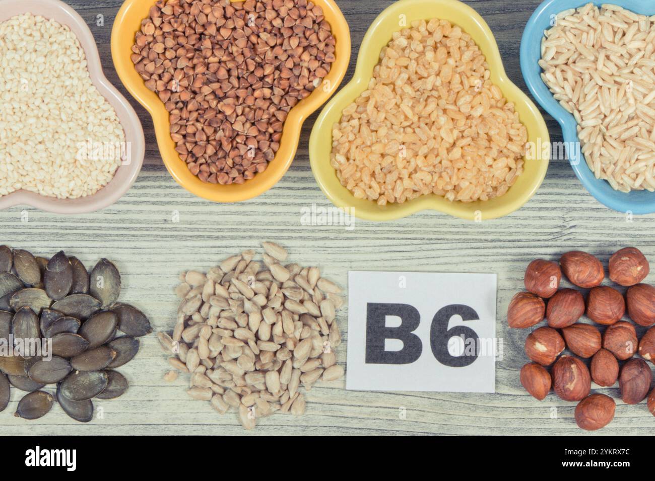 Healthy nutritious food as source natural vitamin B6, dietary fiber and ...