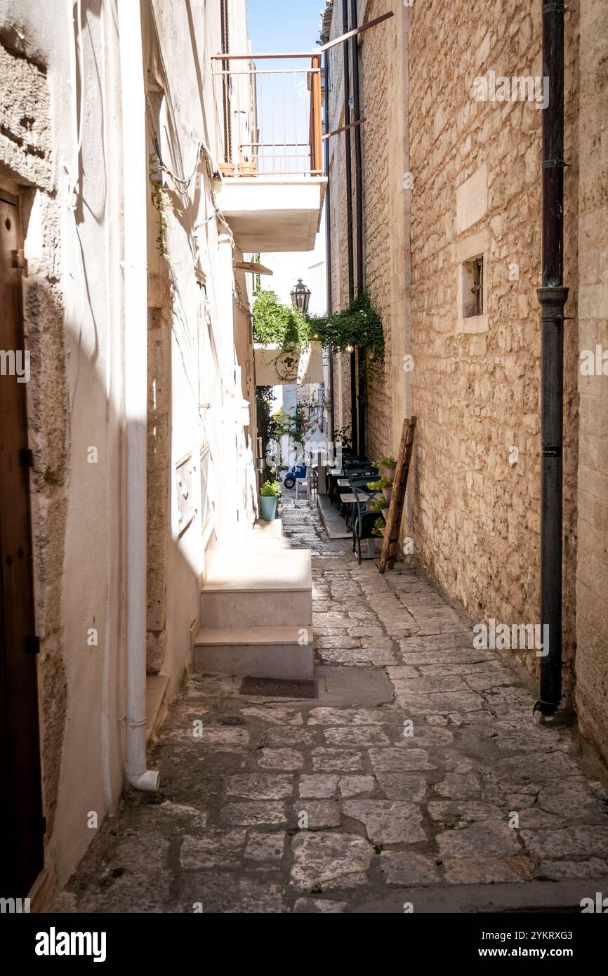 Street scene in center of Ostuni, Italy Stock Photo - Alamy