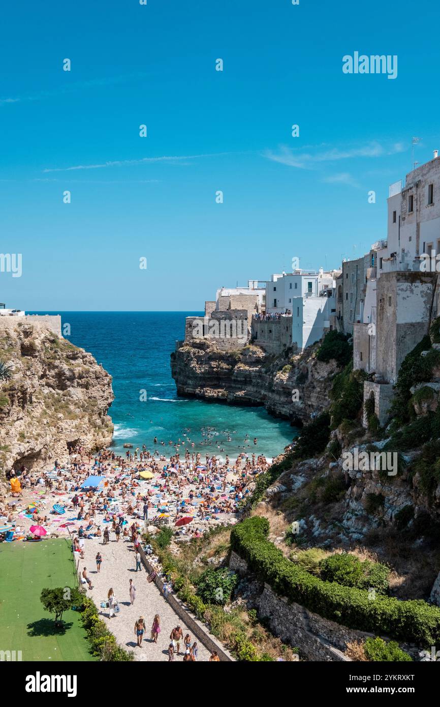 Polignano a Mare Visitors revel in Puglia's hidden cove under the ...