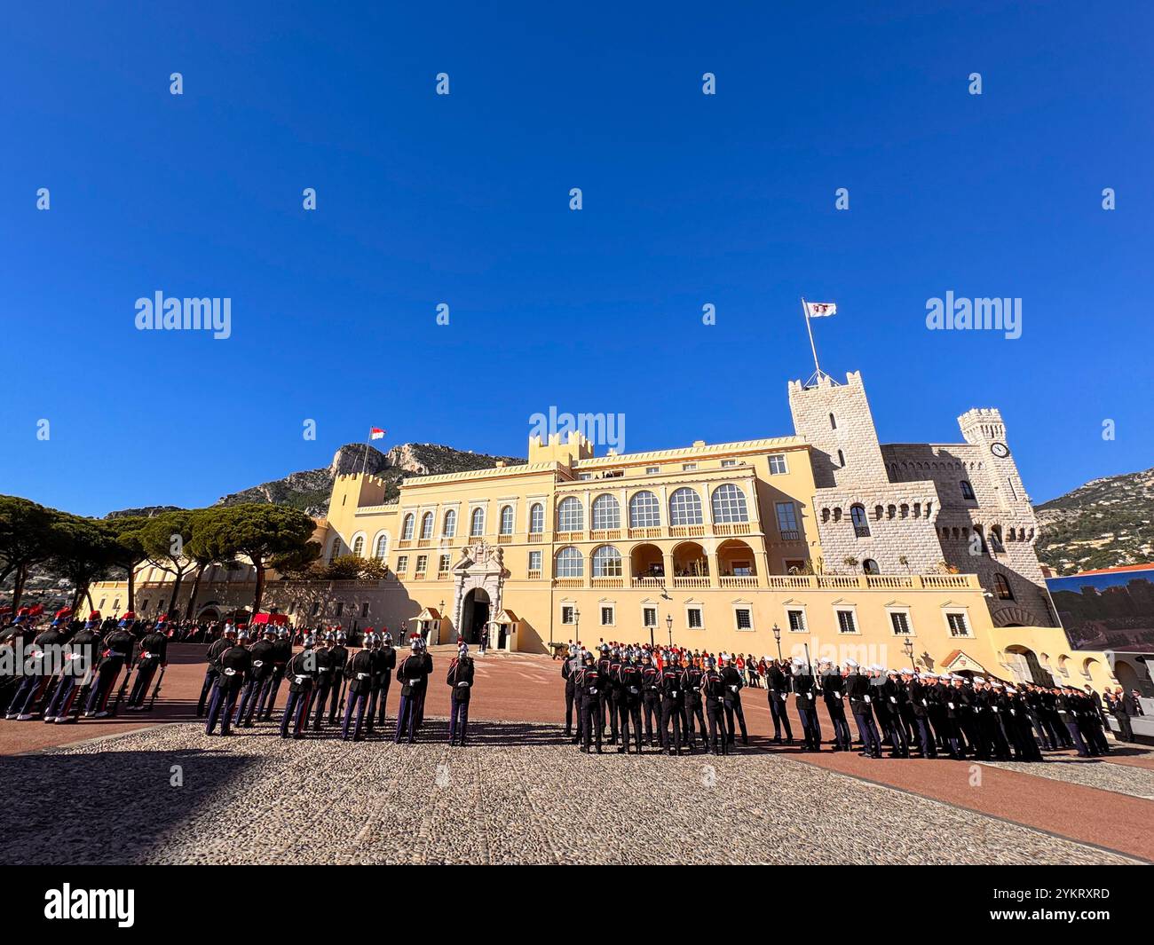 Monte Carlo, Monaco. 19th Nov, 2024. Monaco Palace during the Army ...