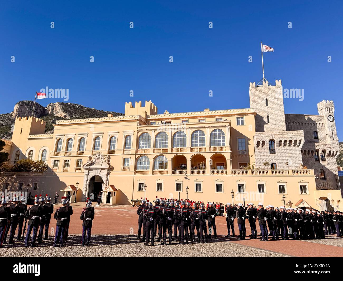 Monte Carlo, Monaco. 19th Nov, 2024. Monaco Palace during the Army ...