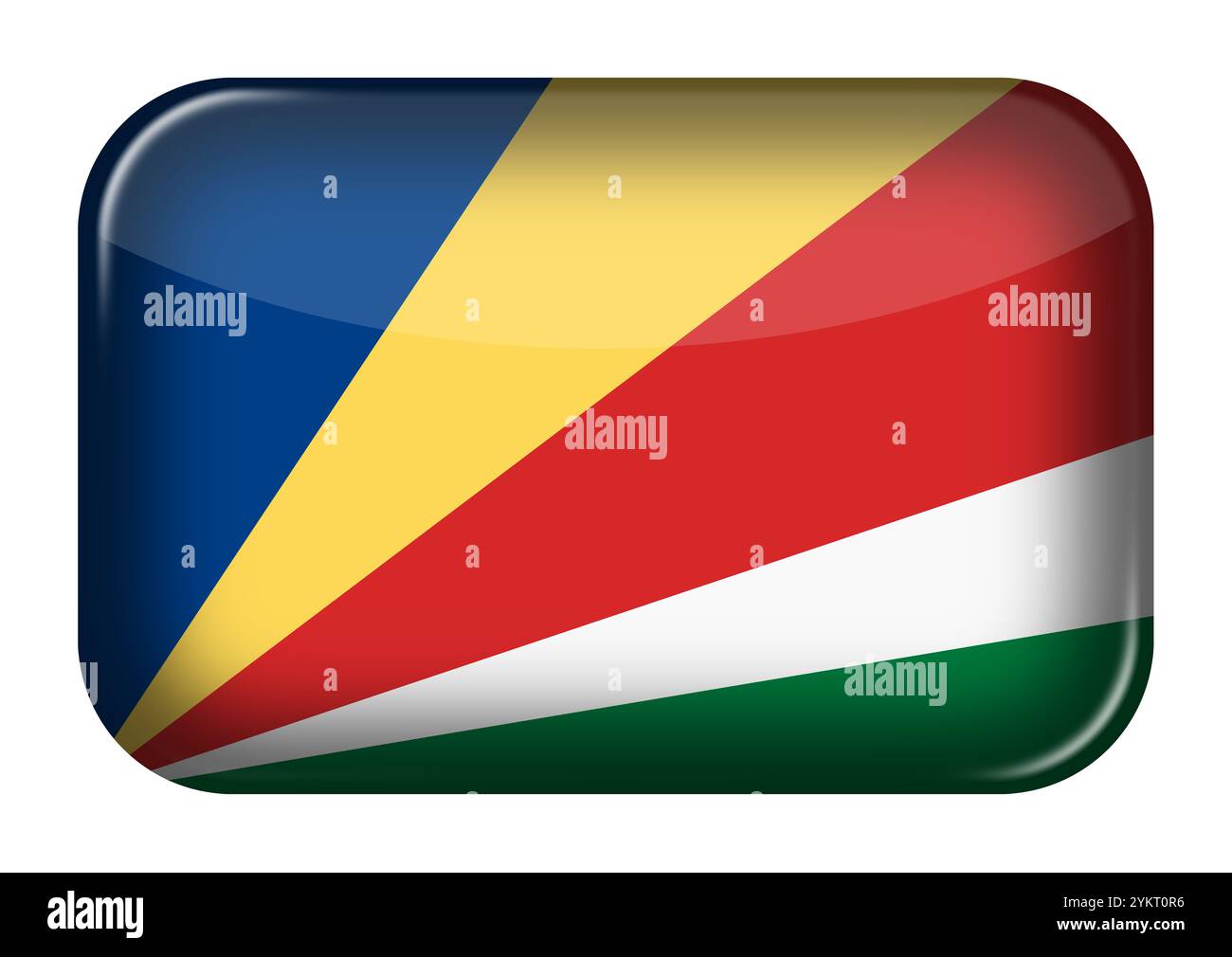 Seychelles web icon button with clipping path Stock Photo - Alamy