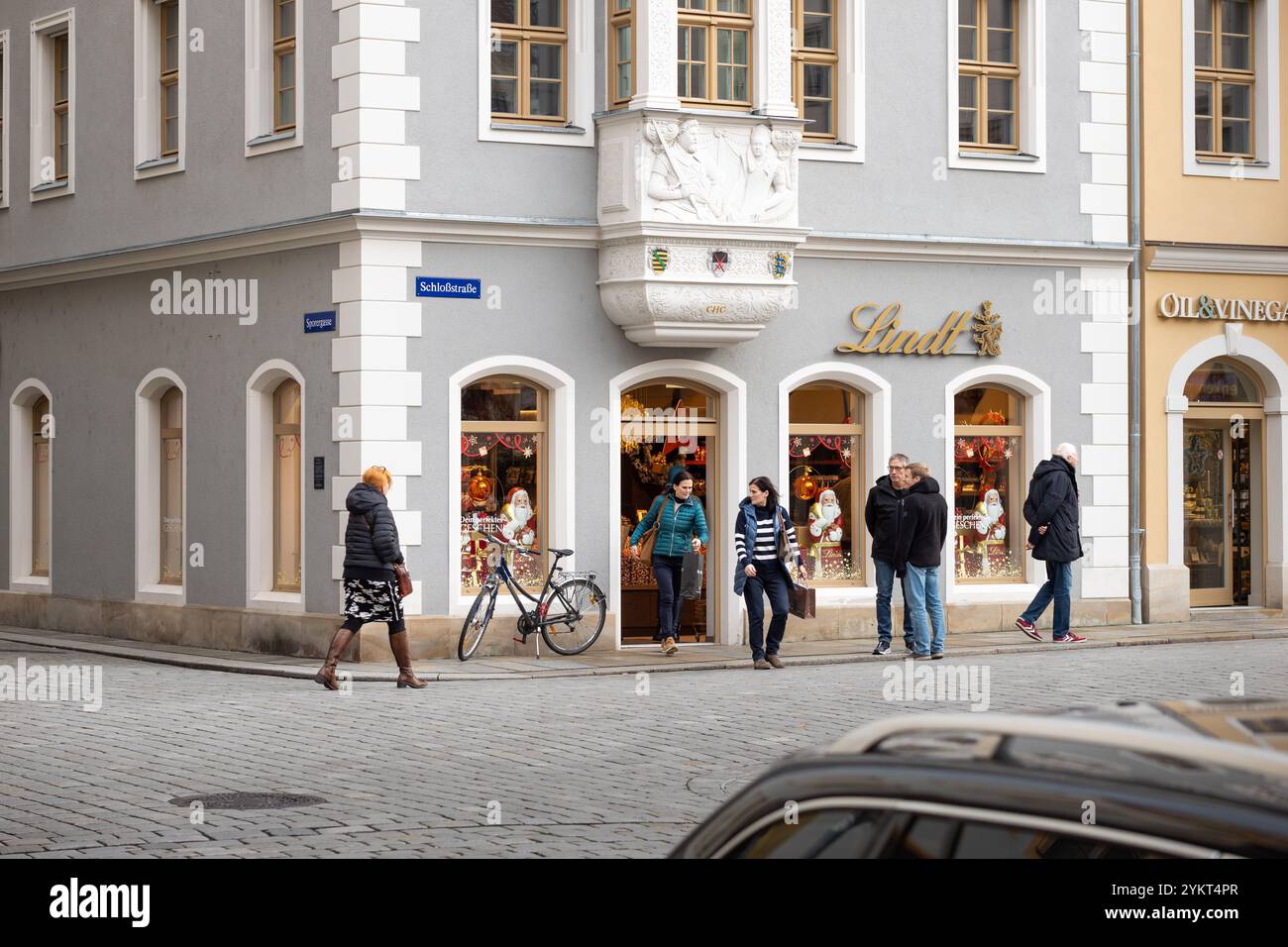 Lindt Boutique store in the old town. Retailer for Swiss chocolate and ...