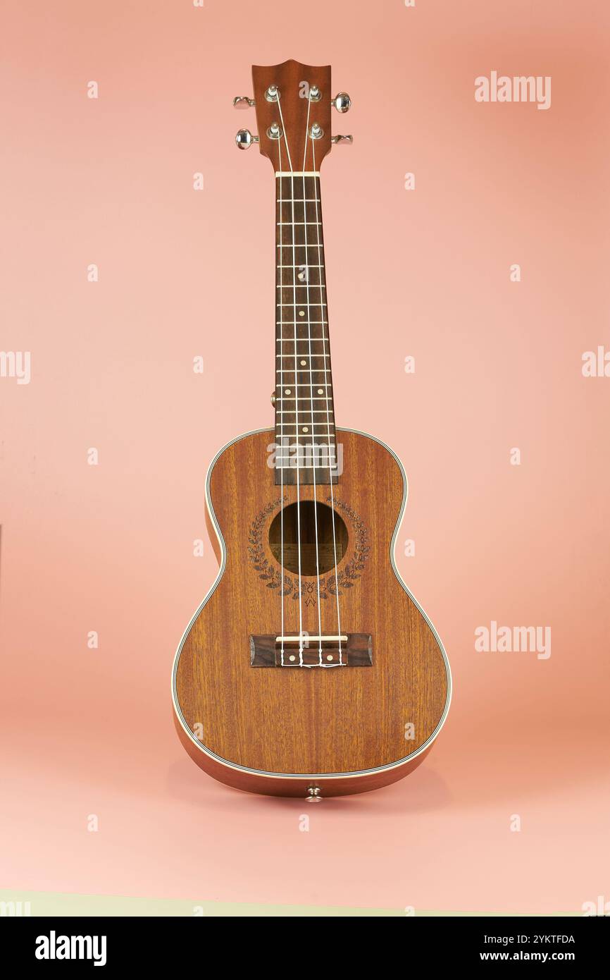 Ukulele. Hawaiian instrument that resembles a guitar but smaller in ...