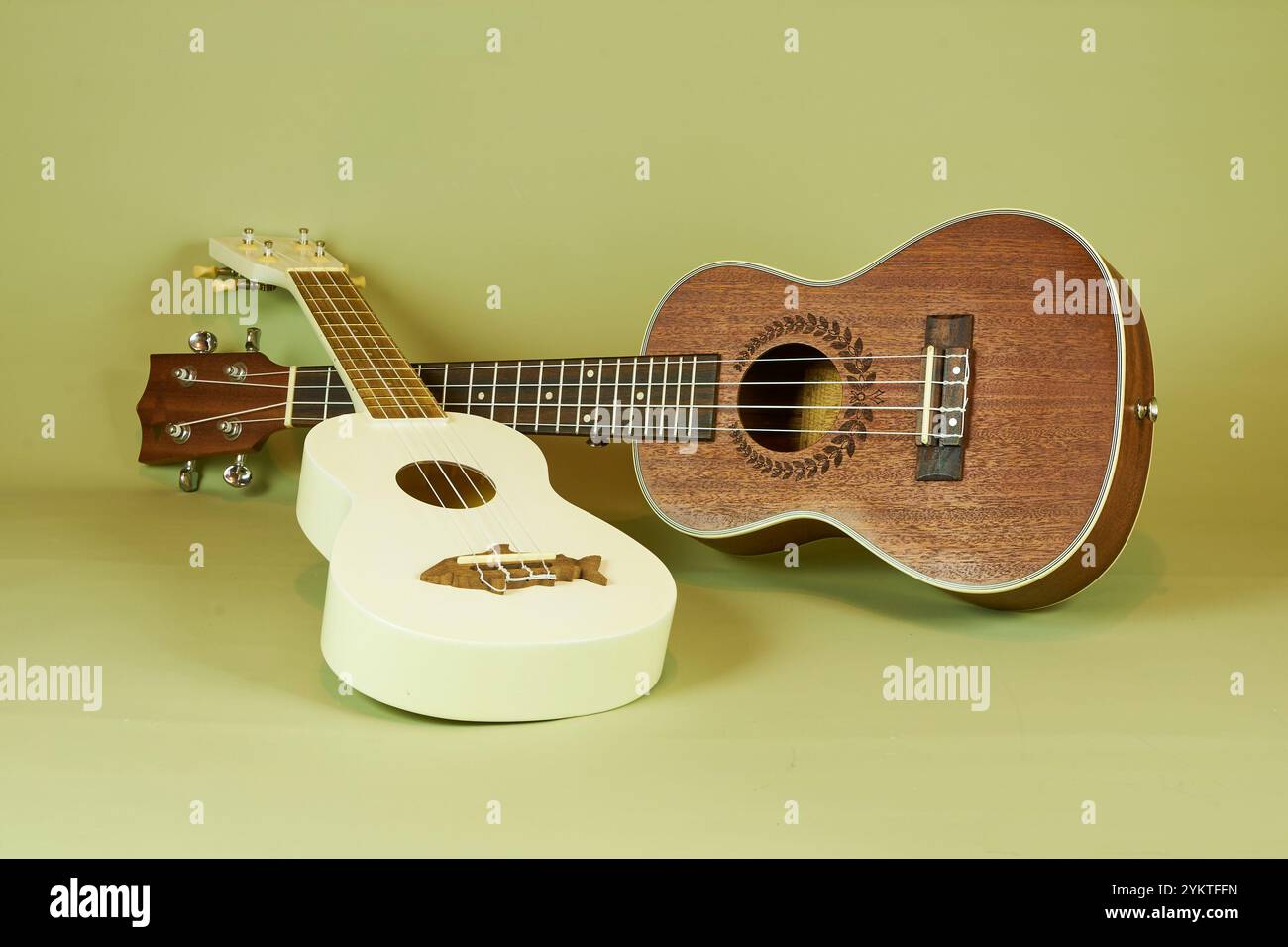 Ukulele. Hawaiian instrument that resembles a guitar but smaller in ...