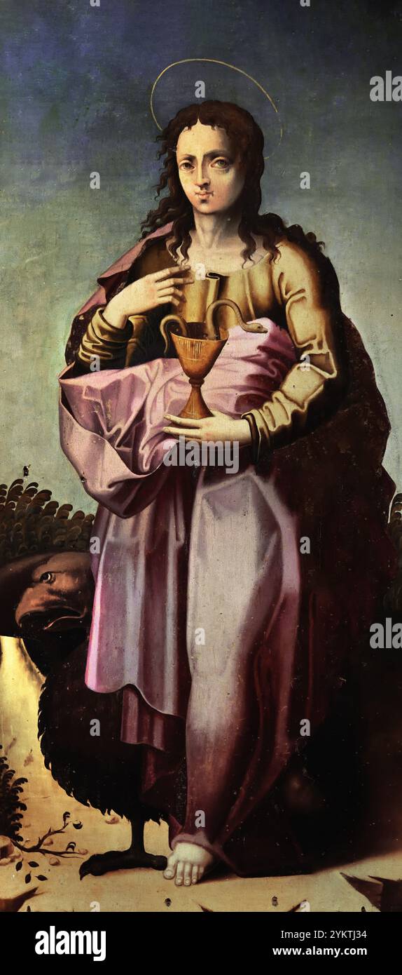 Sant Joan Evangelista - Saint John the Evangelist by Pere de la Rocha ...