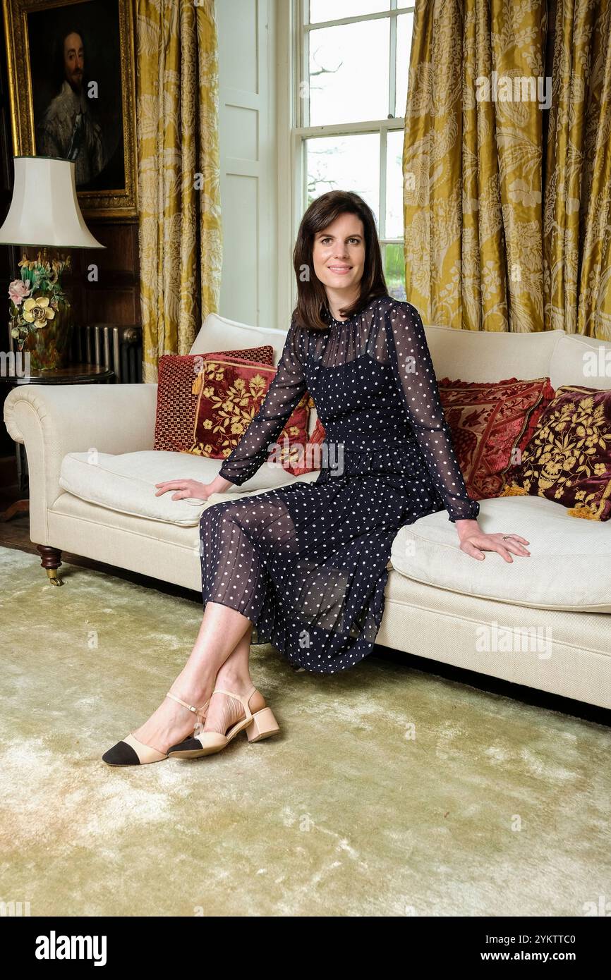 Lady Laura Cathcart wife of William Cash pictured at their home Upton ...