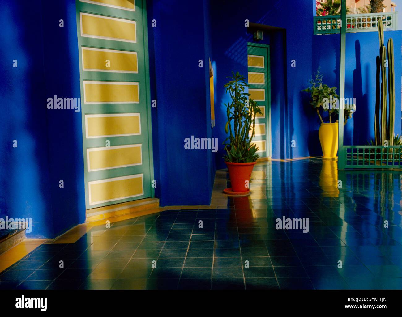 In the house of fashion designer Yves Saint Laurent. The Majorelle ...