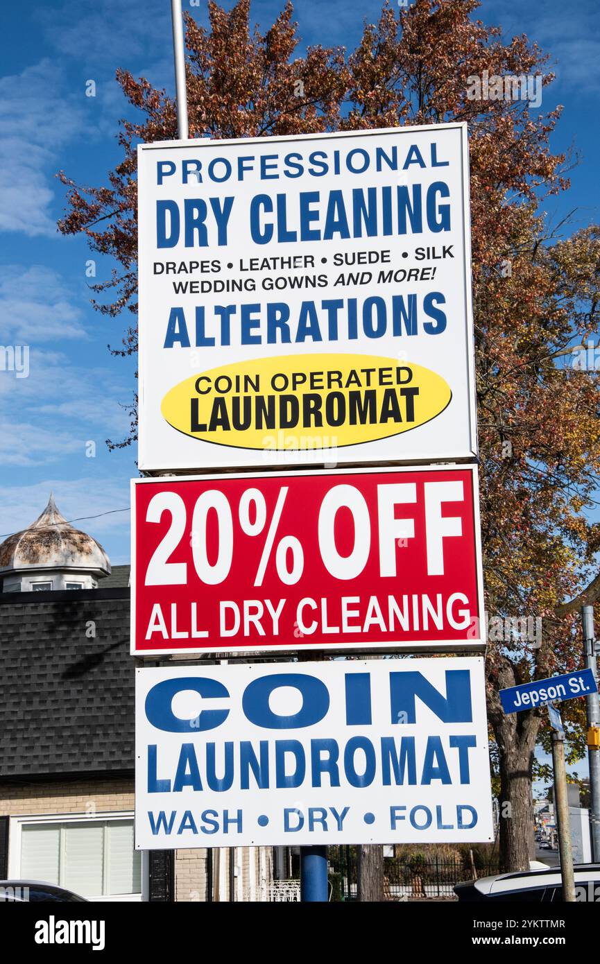 Dry cleaning sign hi-res stock photography and images - Alamy